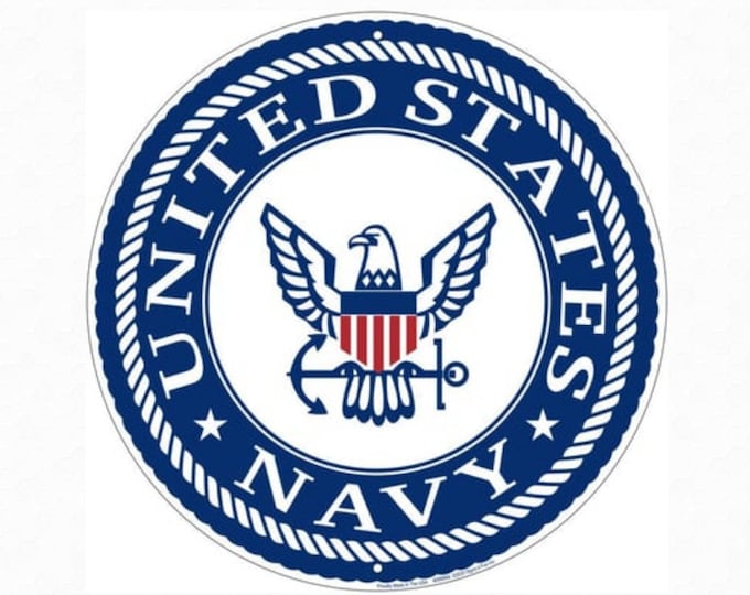 12 Diameter US Navy Emblem Round Sign-military - Etsy