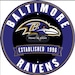 12" Diameter Baltimore Ravens Officially Licensed Pro Football Sign ...