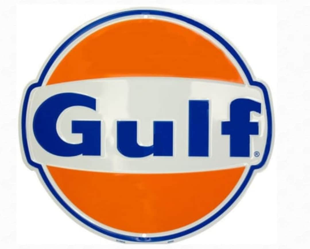 Gulf Die Cut Round Sign - 12" Diameter - Etsy