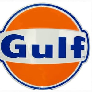 Gulf Die Cut Round Sign - 12" Diameter - Etsy