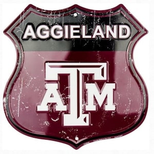 Texas A&M Aggieland Shield Officially Licensed Collegiate Sign-sports ...