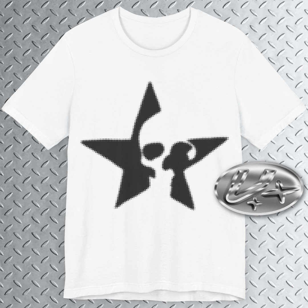 Punk Star, Y2k Shirt, Y2k Punk Tee, Y2k Skull Graphic Shirt, Halftone ...