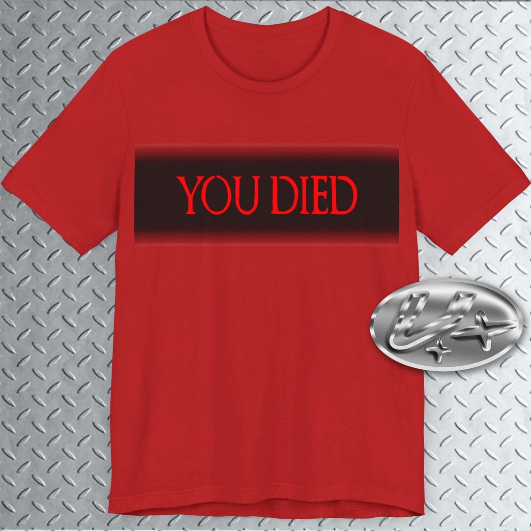 You Died T-shirt, Dark Sou, Demon Sou, Elden Rin, Vintage Gaming, Retro ...