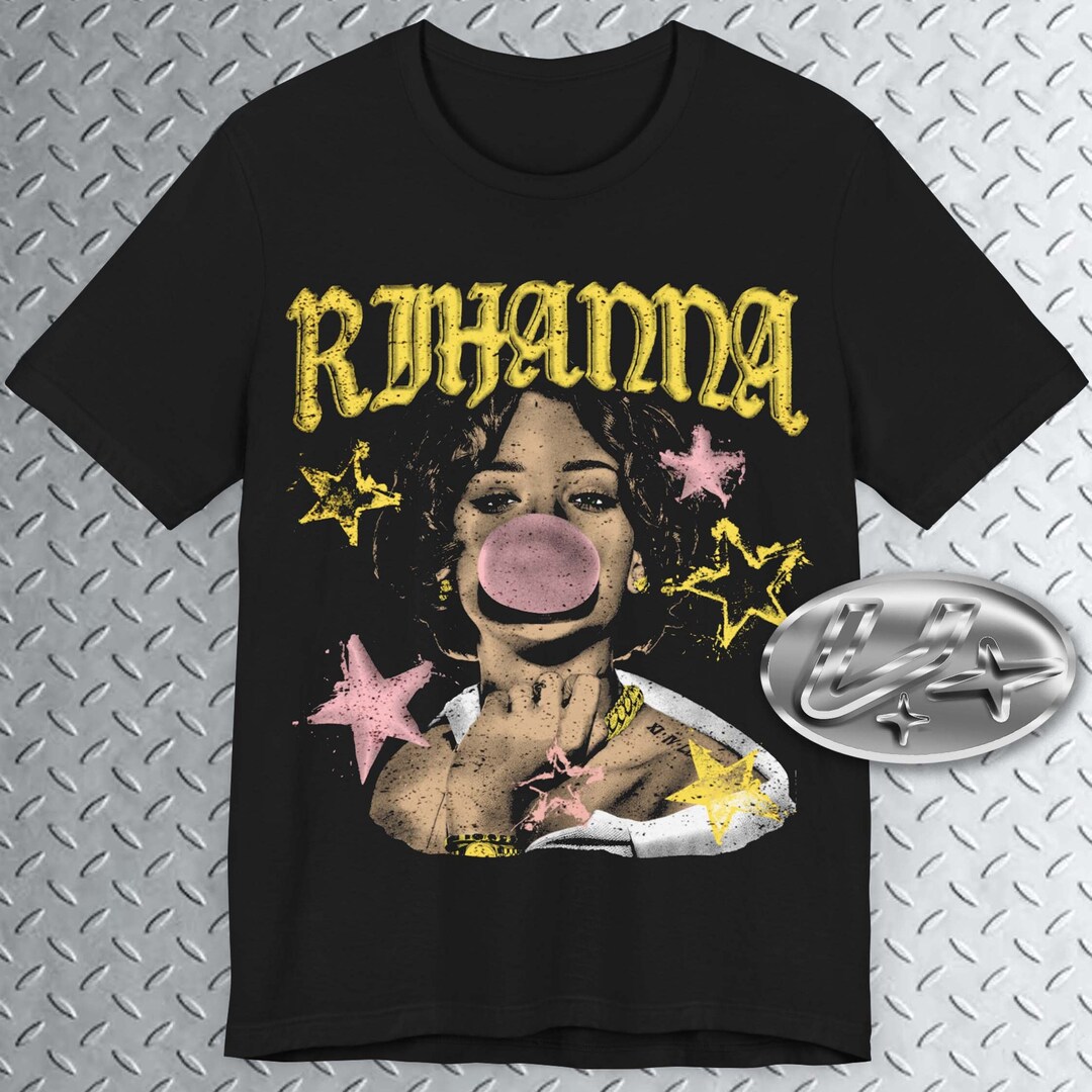 Grunge Rih Rih, Bootleg Rap Tee, Y2k Grunge, Y2k Rap Tee, Rihann. Shirt ...