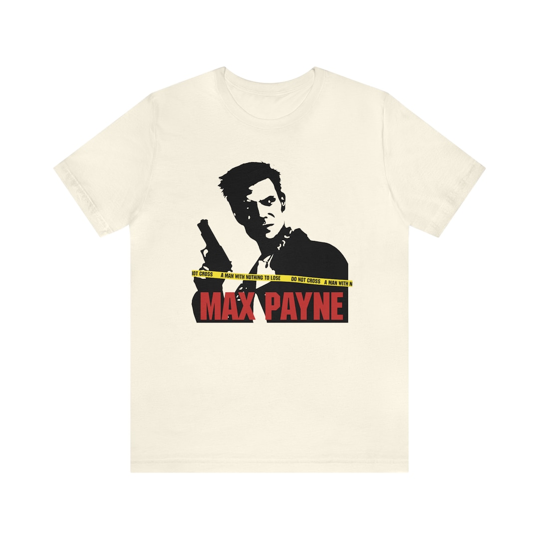 Max P. T-shirt, Ps2 Classic T-shirt, Gaming Tee, Action Videogame, Dark ...