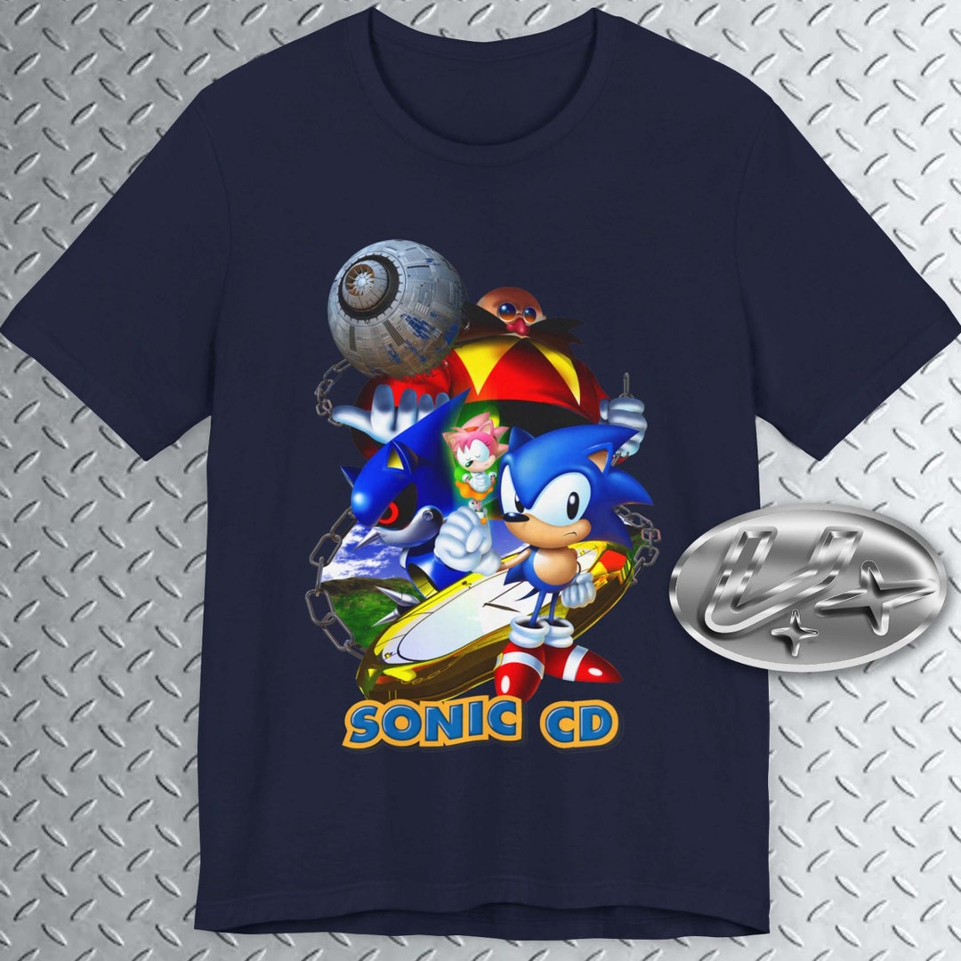 S. CD SEGA T-shirt, Videogame Tee, Gaming Shirt, Hedgehog, Action ...