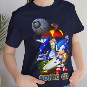 S. CD SEGA T-shirt, Videogame Tee, Gaming Shirt, Hedgehog, Action ...