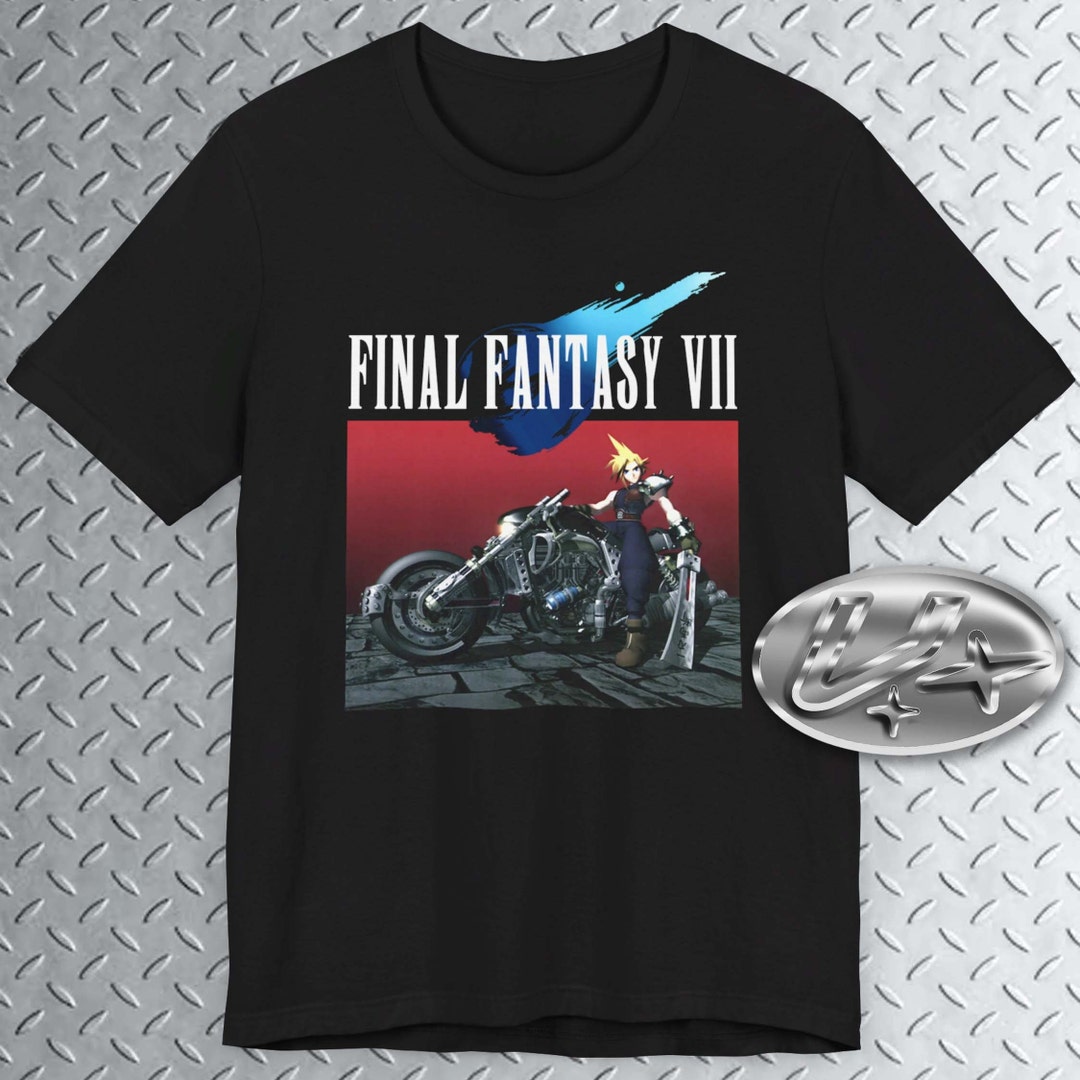 Camiseta FF7 Cloud Moto, camiseta RPG, camiseta PS1, camiseta de ...