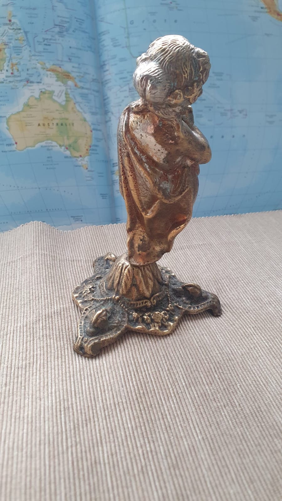 Antique Lebanese Statue Child With Musical Instrument Greek Mythology ...