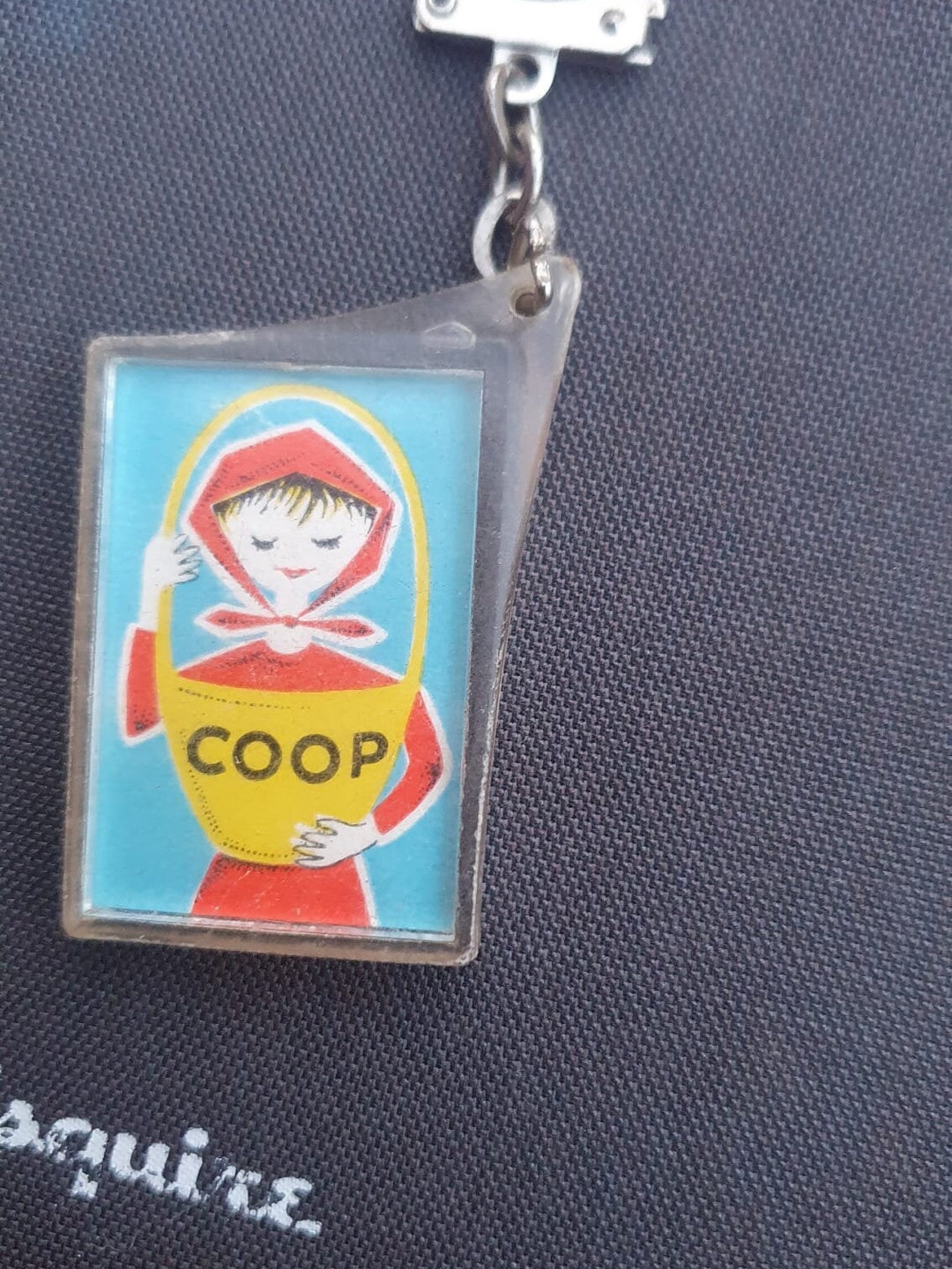 Vintage French Supermarket Coop Keychain - Etsy