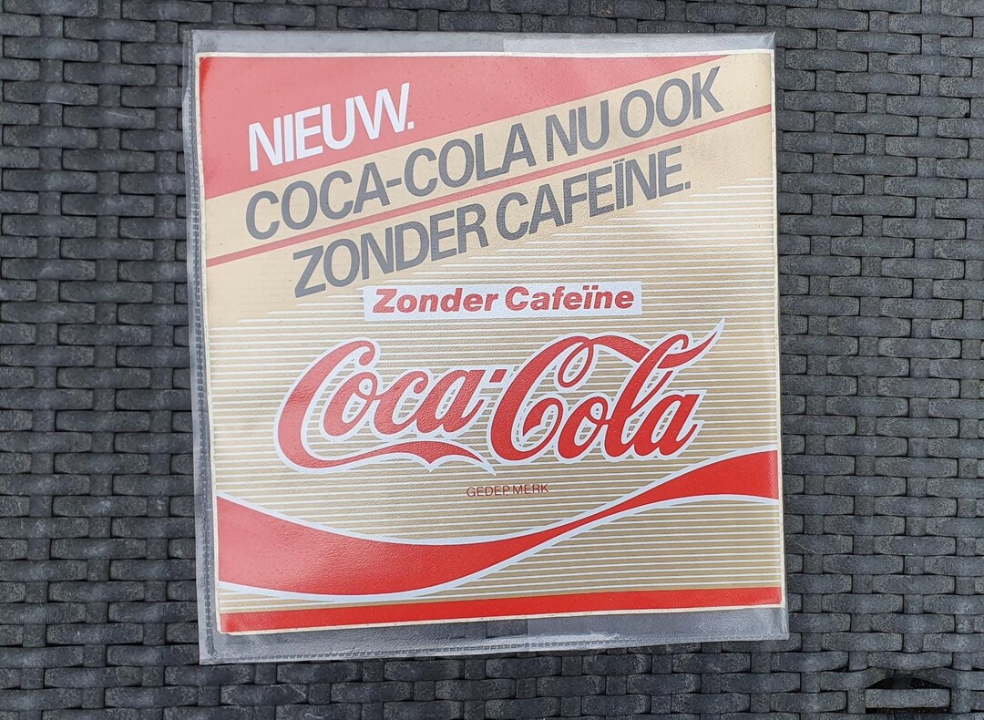 Large 1984 Coca Cola Sticker / Original Dutch 1980s Coca Cola ...