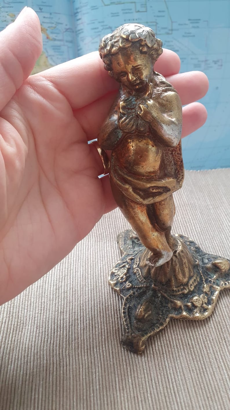 Antique Lebanese Statue Child With Musical Instrument Greek Mythology ...