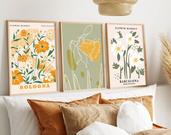 Sage Green Flower Market Prints - Etsy