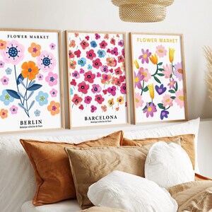 Flower Gallery Wall Set, Matisse Poster, Pastel Wall Decor, Danish ...