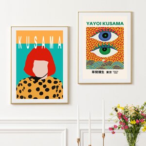 Yayoi Kusama Print Set of 9, Kusama Gallery Wall, Kusama Poster Set ...