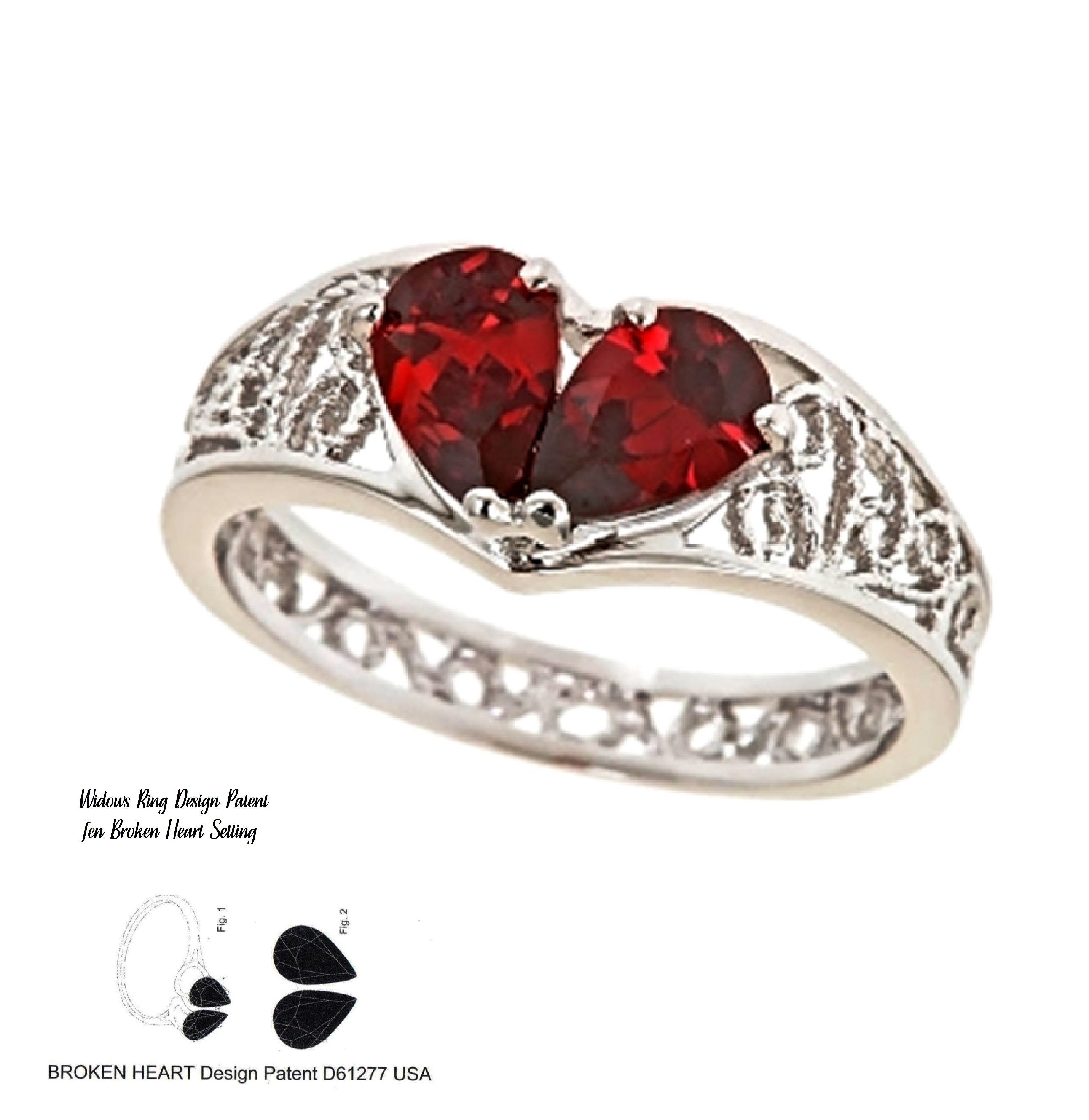 Broken Heart Original Design Sterling Silver Ring - Etsy