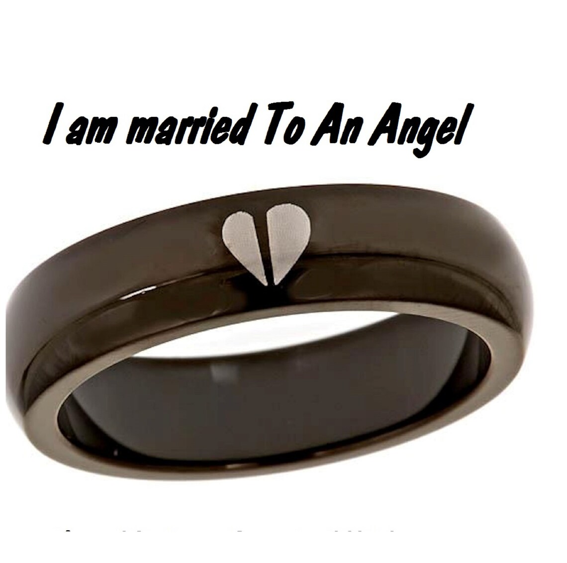 HEART OF STEEL Widows Ring - Etsy