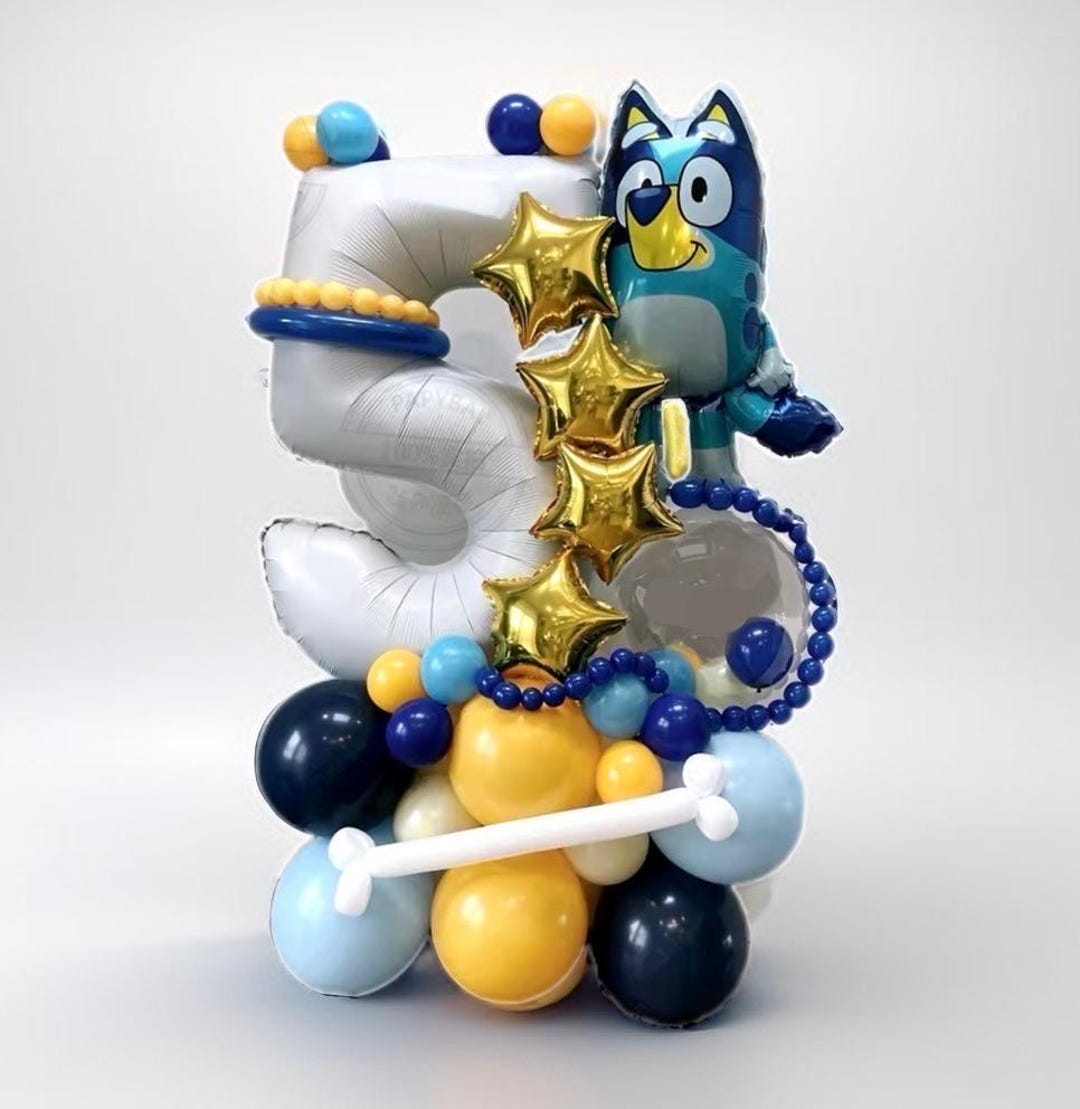 Bluey Balloon Stack Birthday Kids Party Decorations - Etsy UK