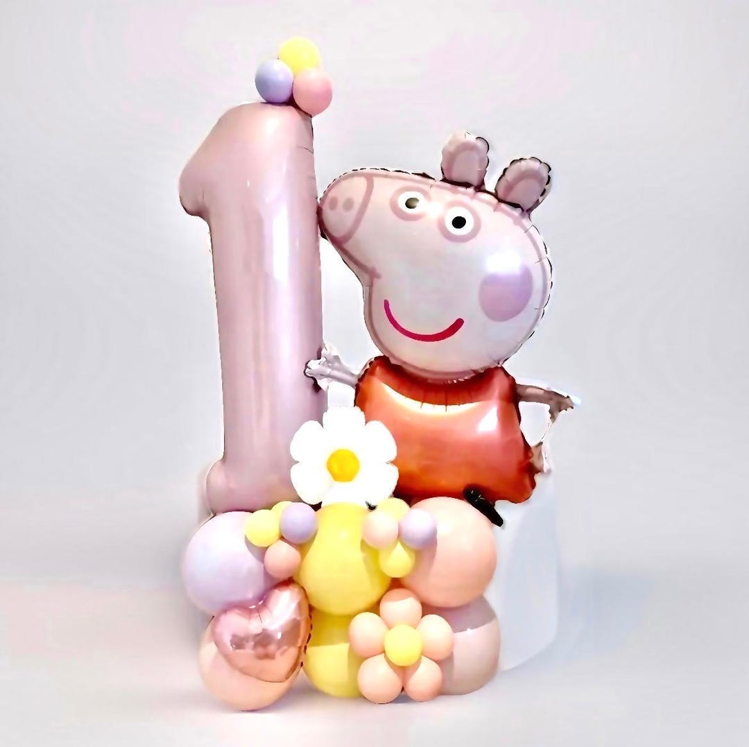 Peppa Pig Balloons Stack Birthday Kids Party Decorations - Etsy
