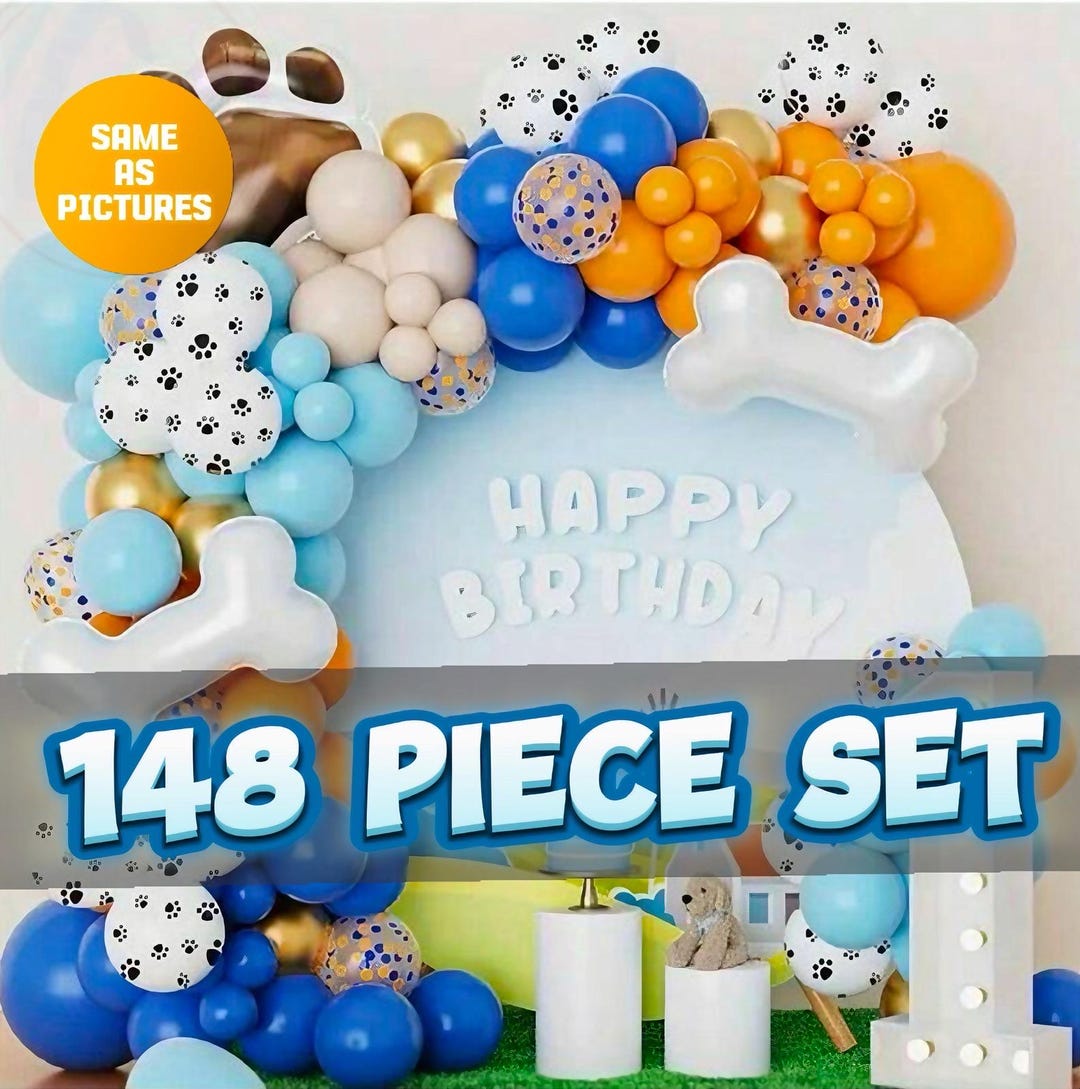 Bluey Party Bingo Bluey Balloon Arch Kit Birthday Decorations Foil ...