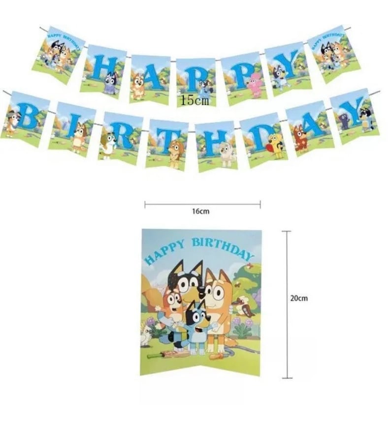 Bluey Party Bingo Bluey Balloon Arch Kit Birthday Decorations Foil ...