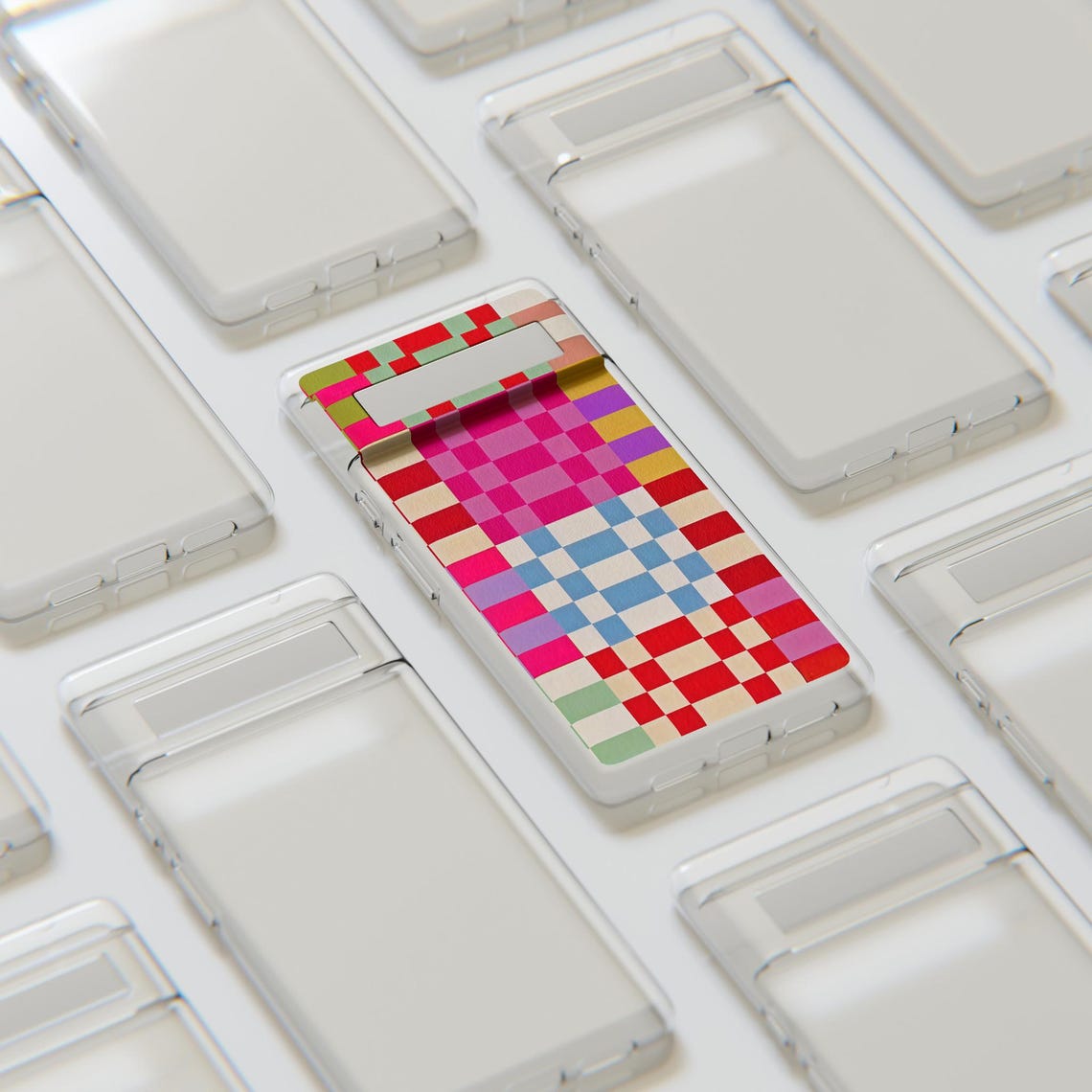 Colorful Checkered Pixel Case for 10 Pro XL, 9a, 8 Pro, 7 | Durable ...