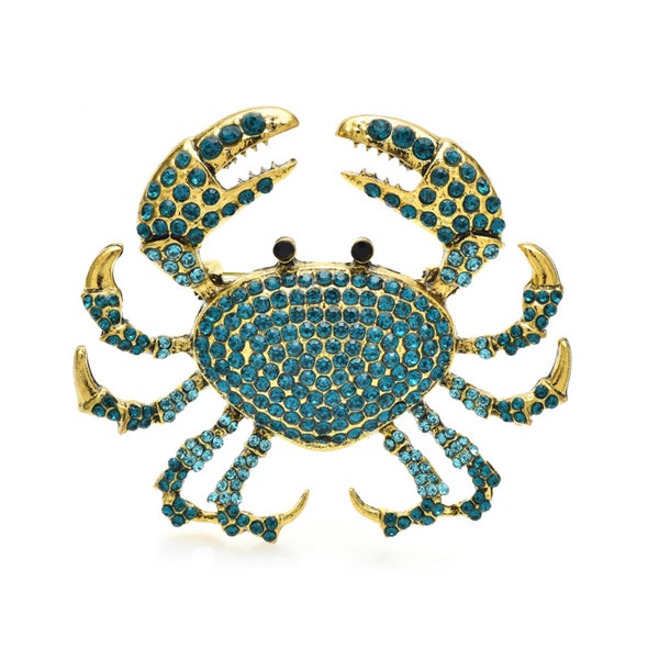 Crab Brooch - Etsy