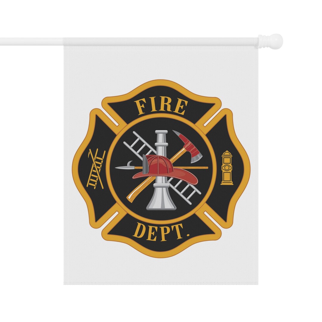 Garden & House Banner Fire Department Banner - Etsy