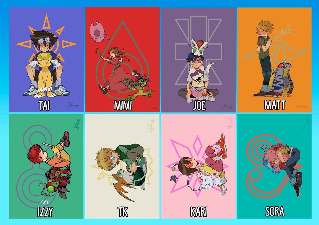 Digimon Print A5 - Etsy Australia