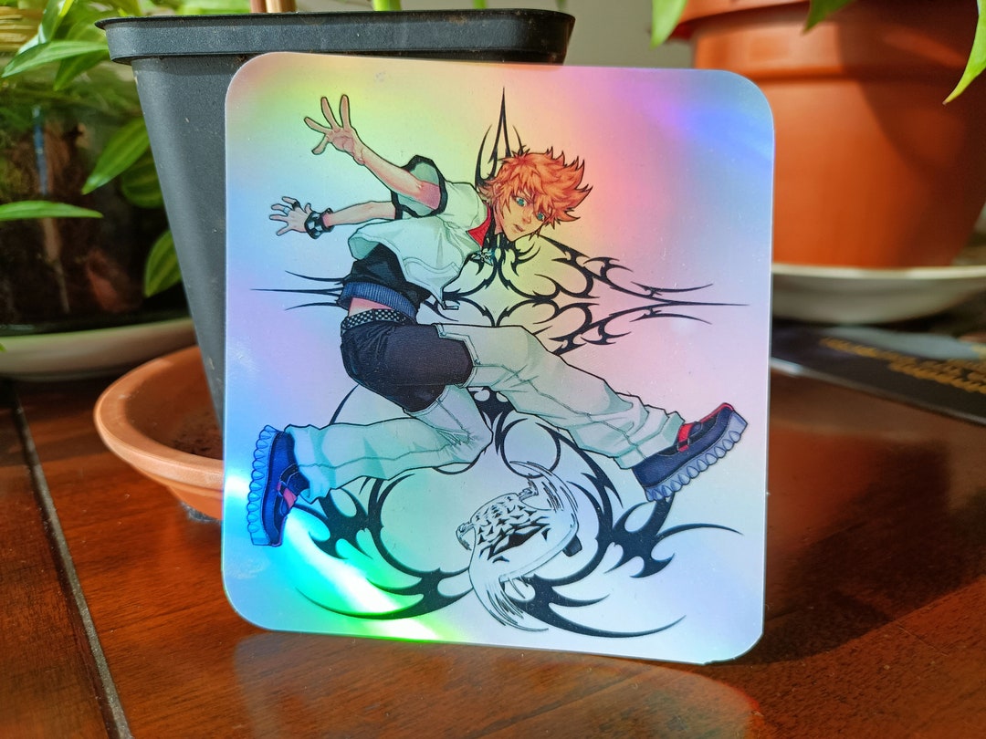 Kingdom Hearts Roxas Holographic Sticker - Etsy