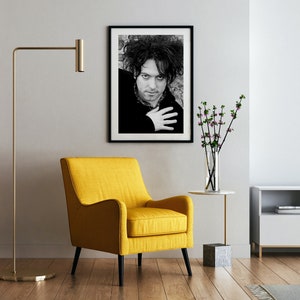 Robert Smith Poster, the Cure, Black and White, Vintage Print ...