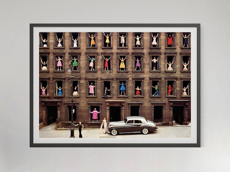 Ormond Gigli Girls in the Window Print, New York City, Vintage ...