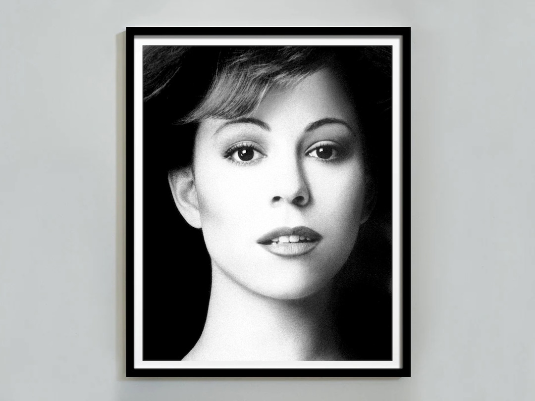 Mariah Carey Daydream Poster, Black and White, Vintage Photography ...