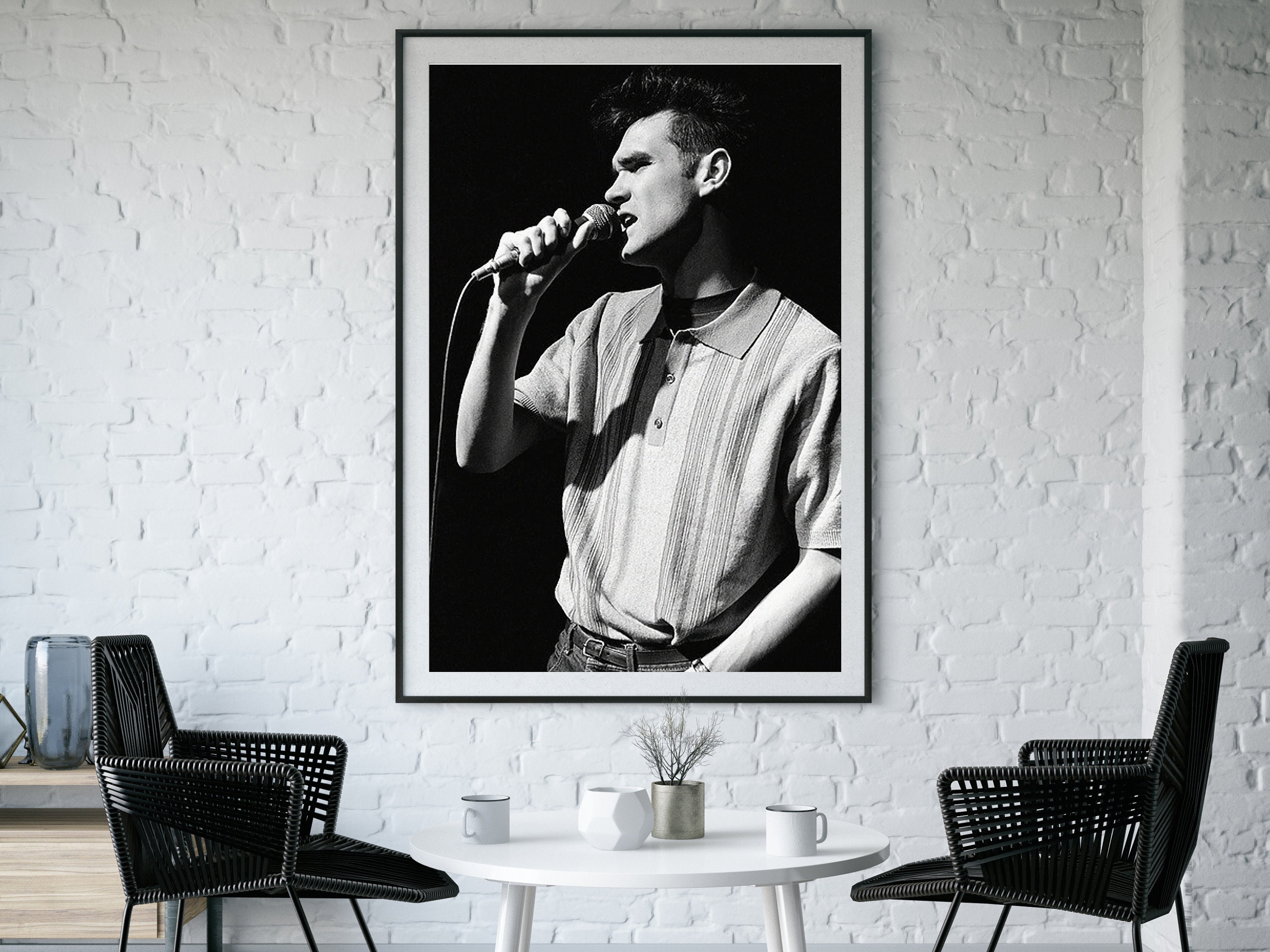 The Smiths Morrissey Concert Poster, Black and White, Vintage Music ...