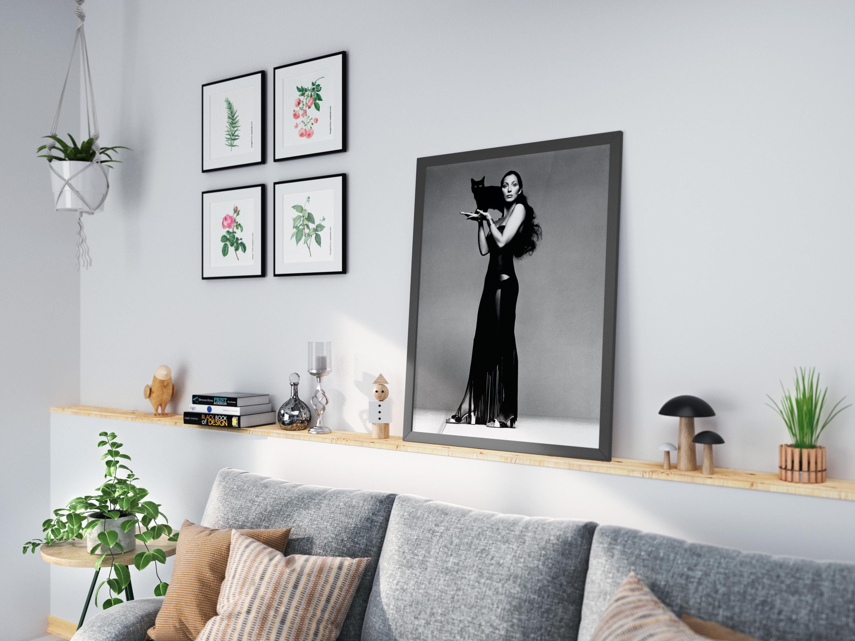 Cher Poster, Black and White, Cher Print, Vintage Photography, Retro ...