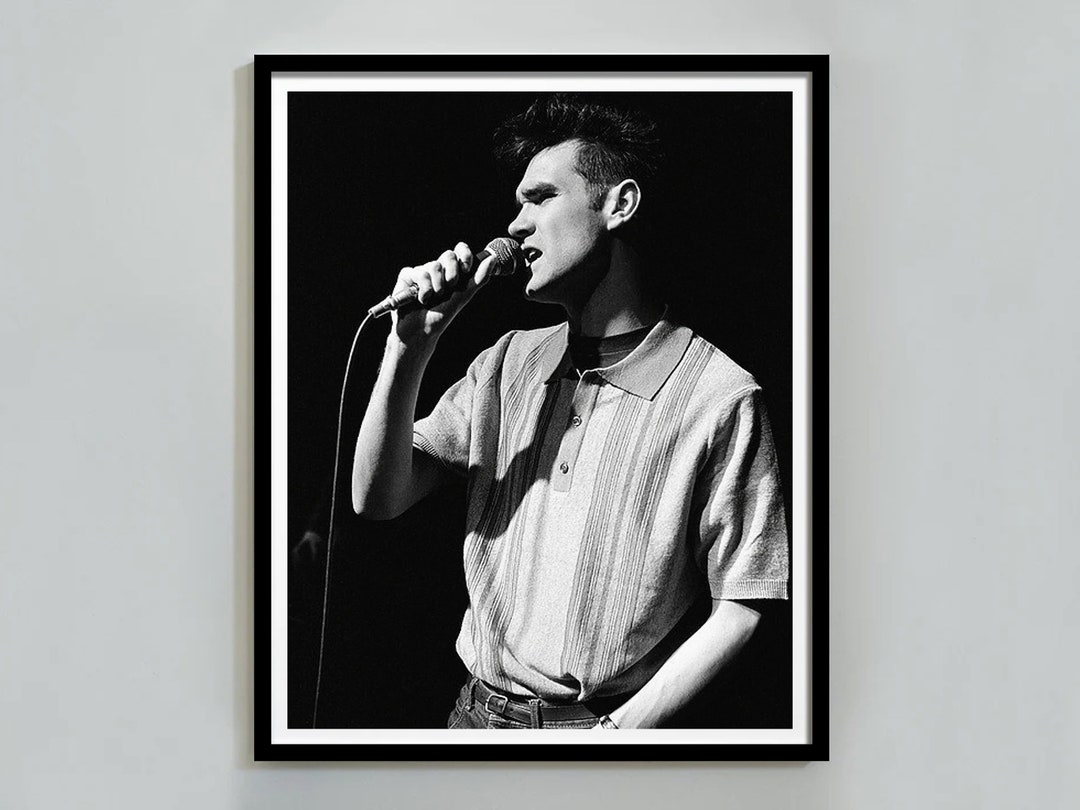 The Smiths Morrissey Concert Poster, Black and White, Vintage Music ...