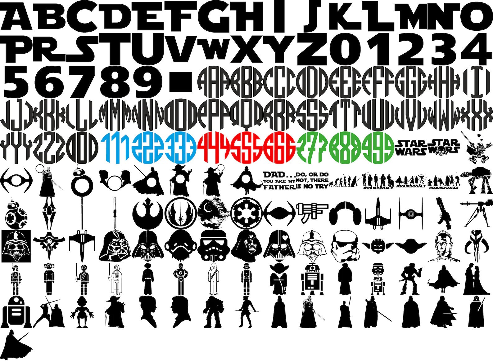 Starwars 2500+, Svg Files for Cricut, Xtool Etc. Darth Vader Svg ...
