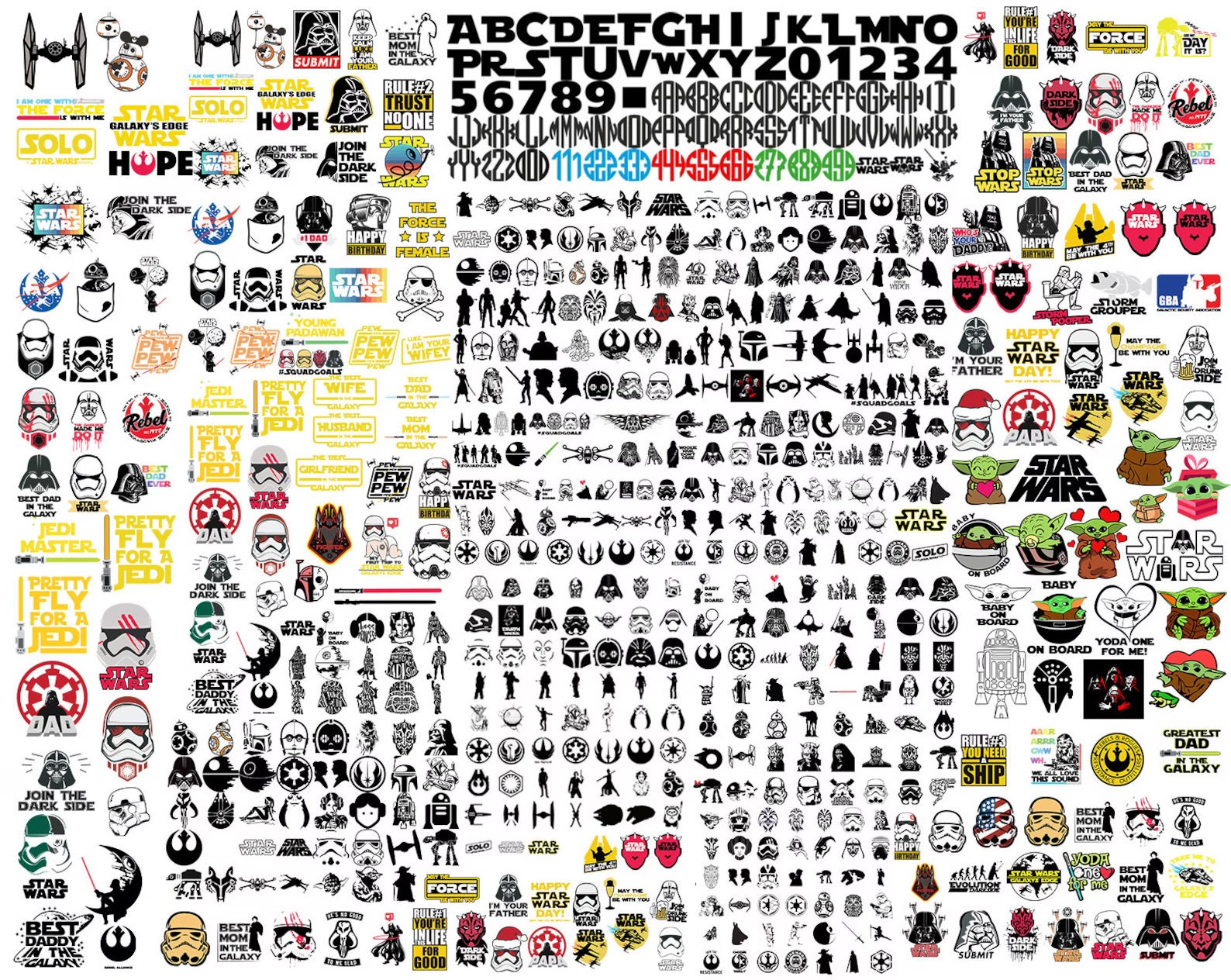 Starwars 2500+, Svg Files for Cricut, Xtool Etc. Darth Vader Svg ...