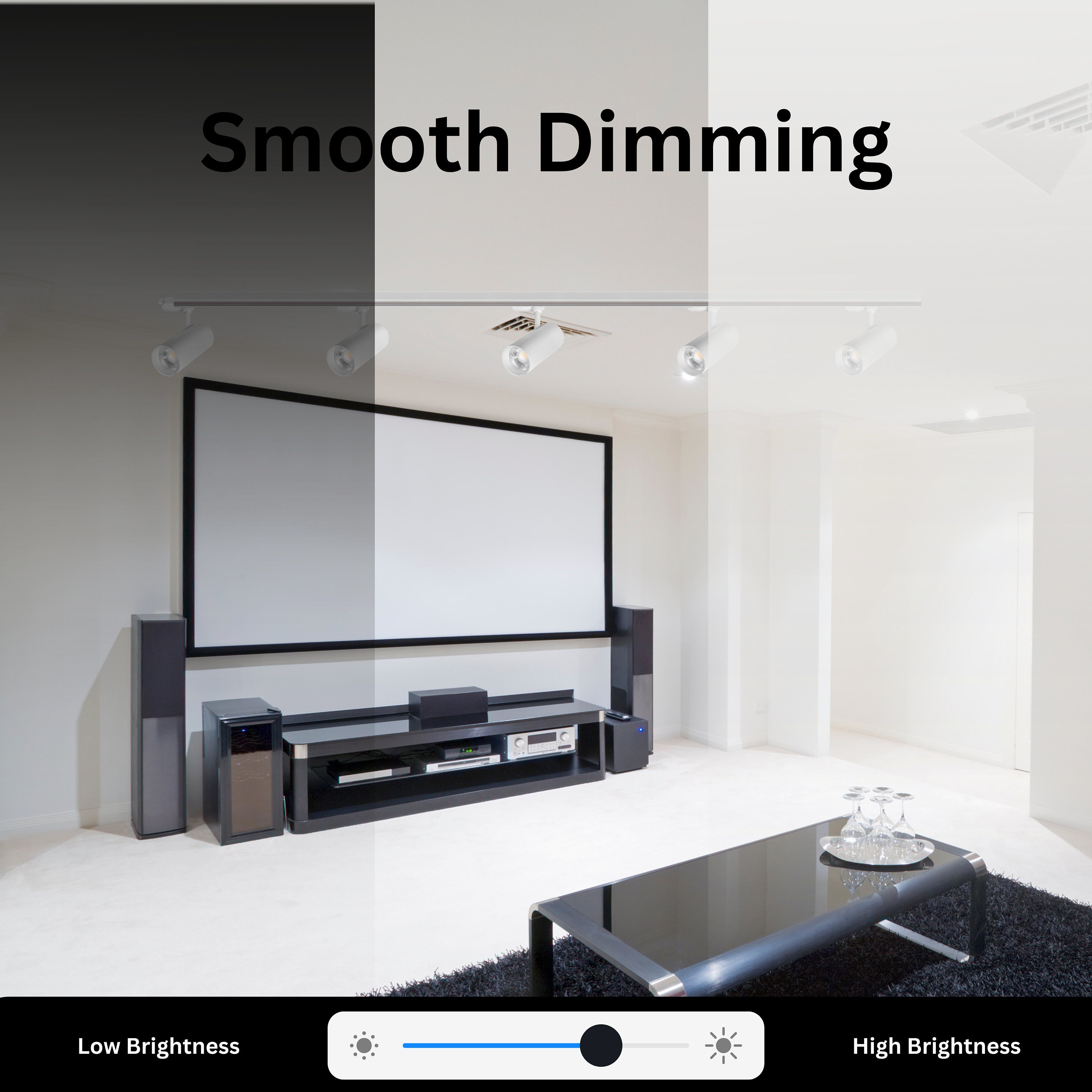 3-color Changing Dimmable LED Track Light Heads for H Type Track Rail ...