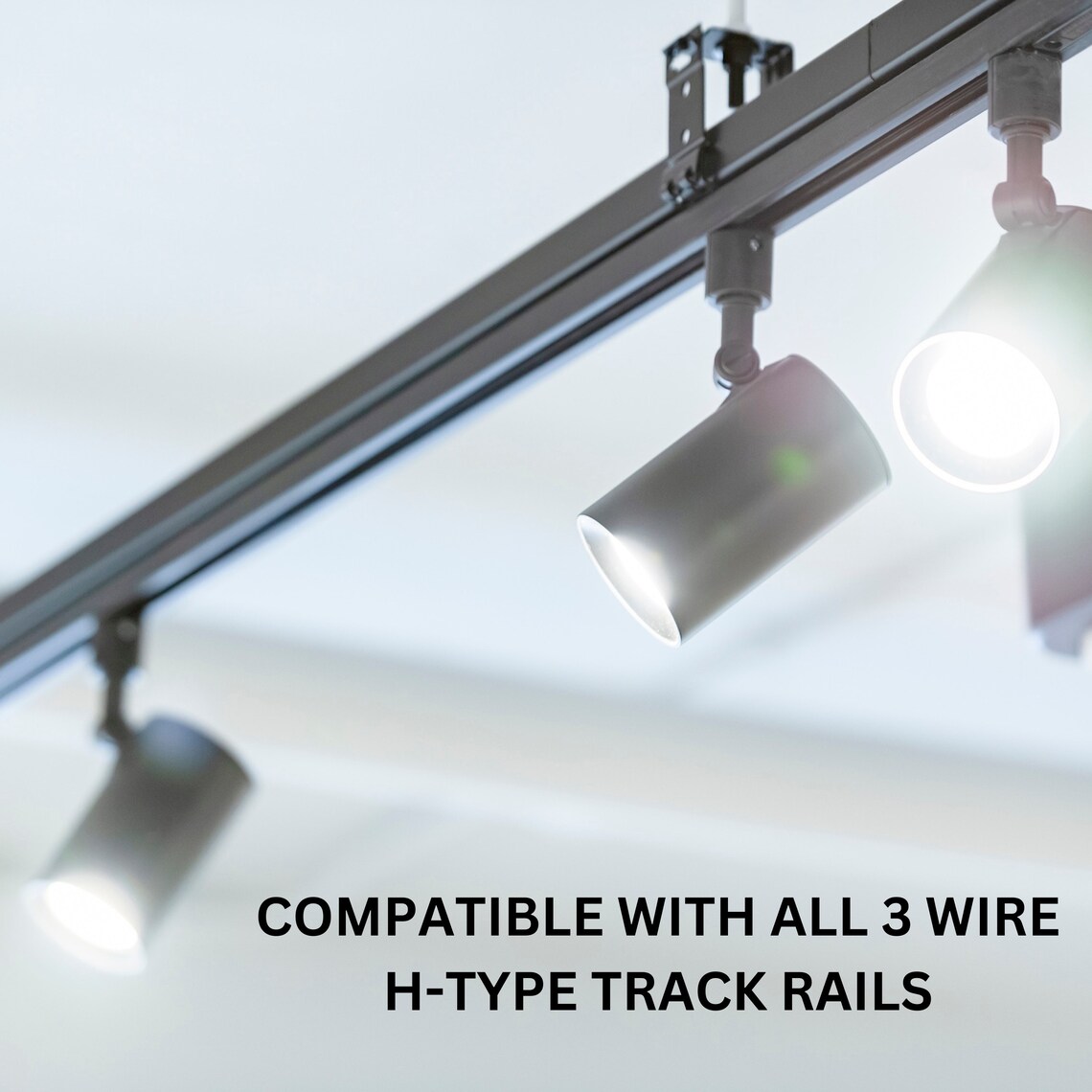 3-color Changing Dimmable LED Track Light Heads for H Type Track Rail ...