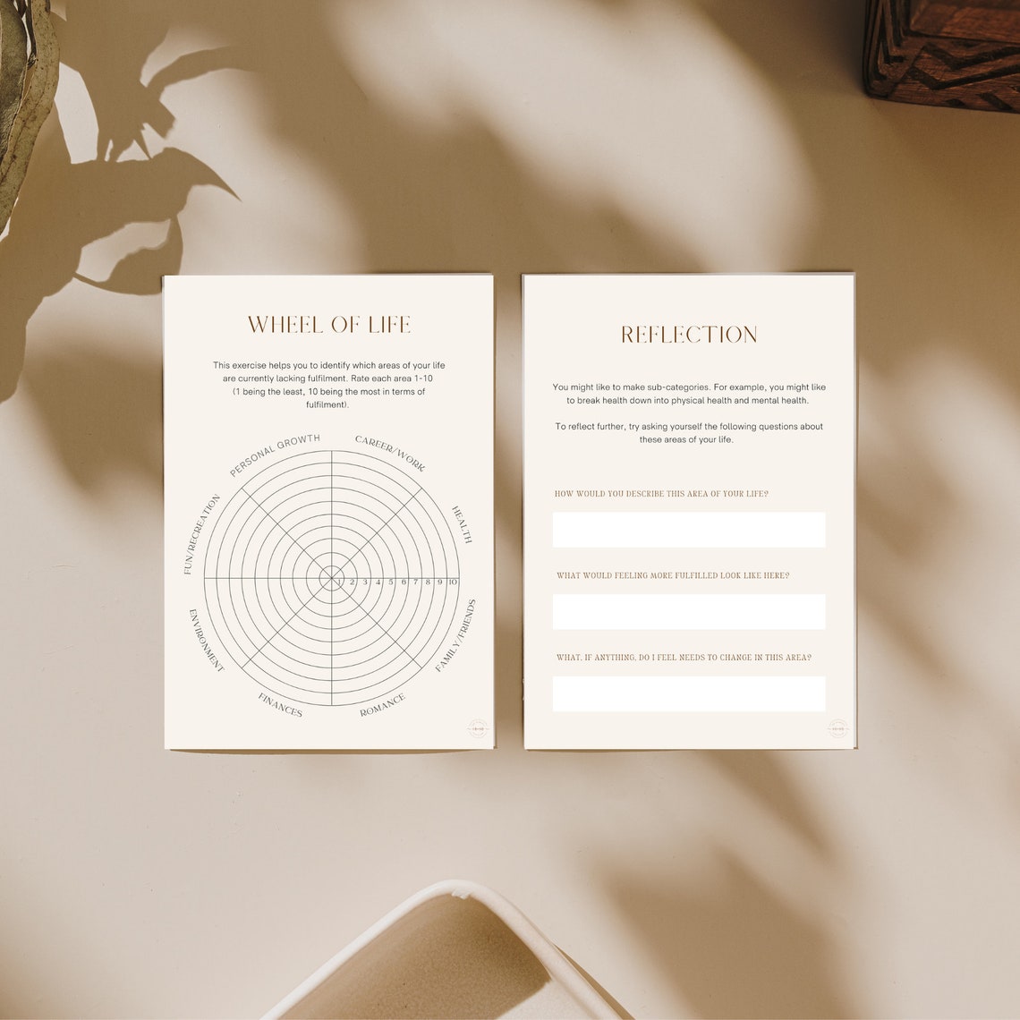 Wheel of Life Coaching Tool Template - Etsy