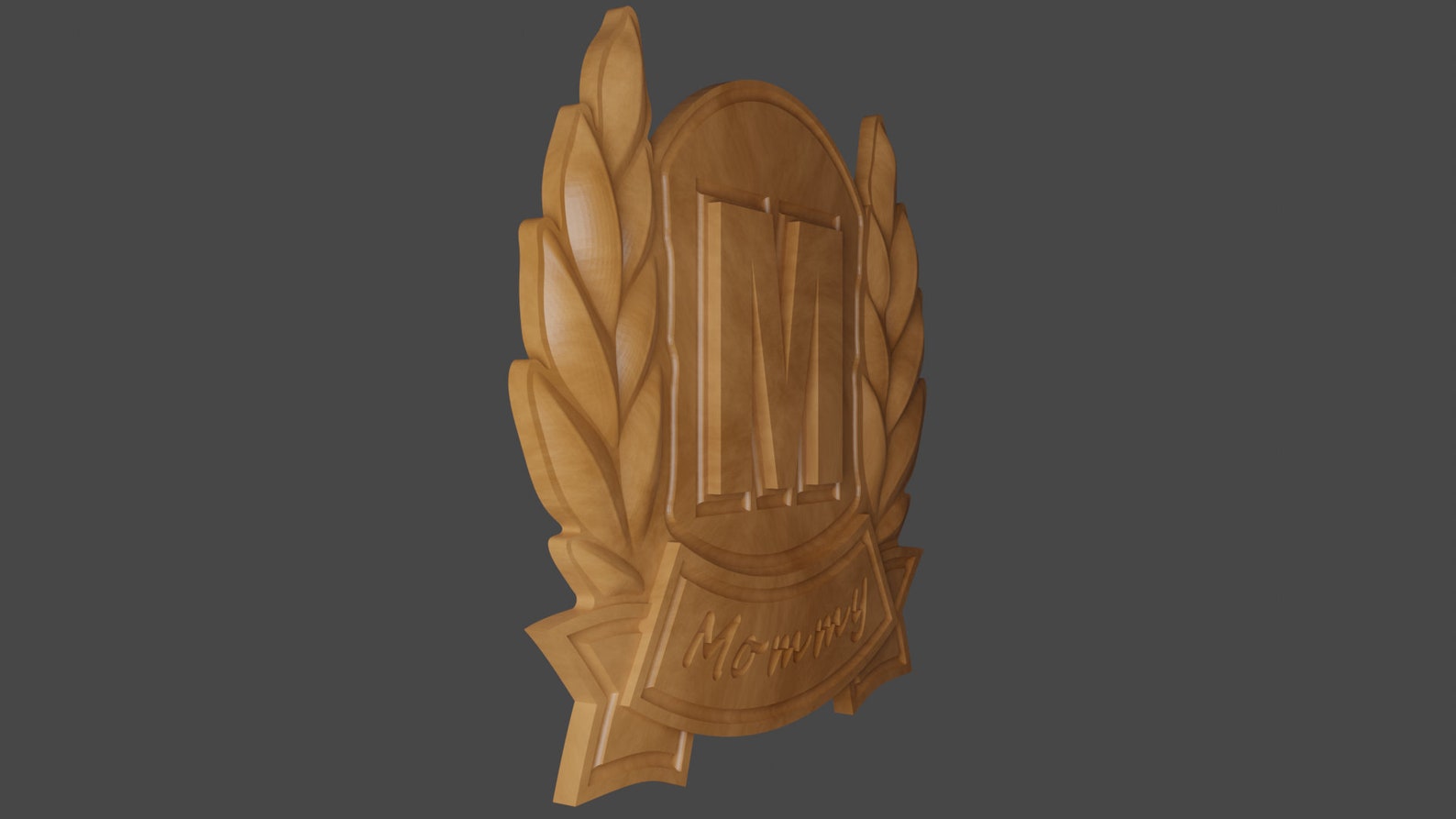 Mommy, Master Badge, 3D STL Model, CNC Files, 3D Relief, CNC Router ...