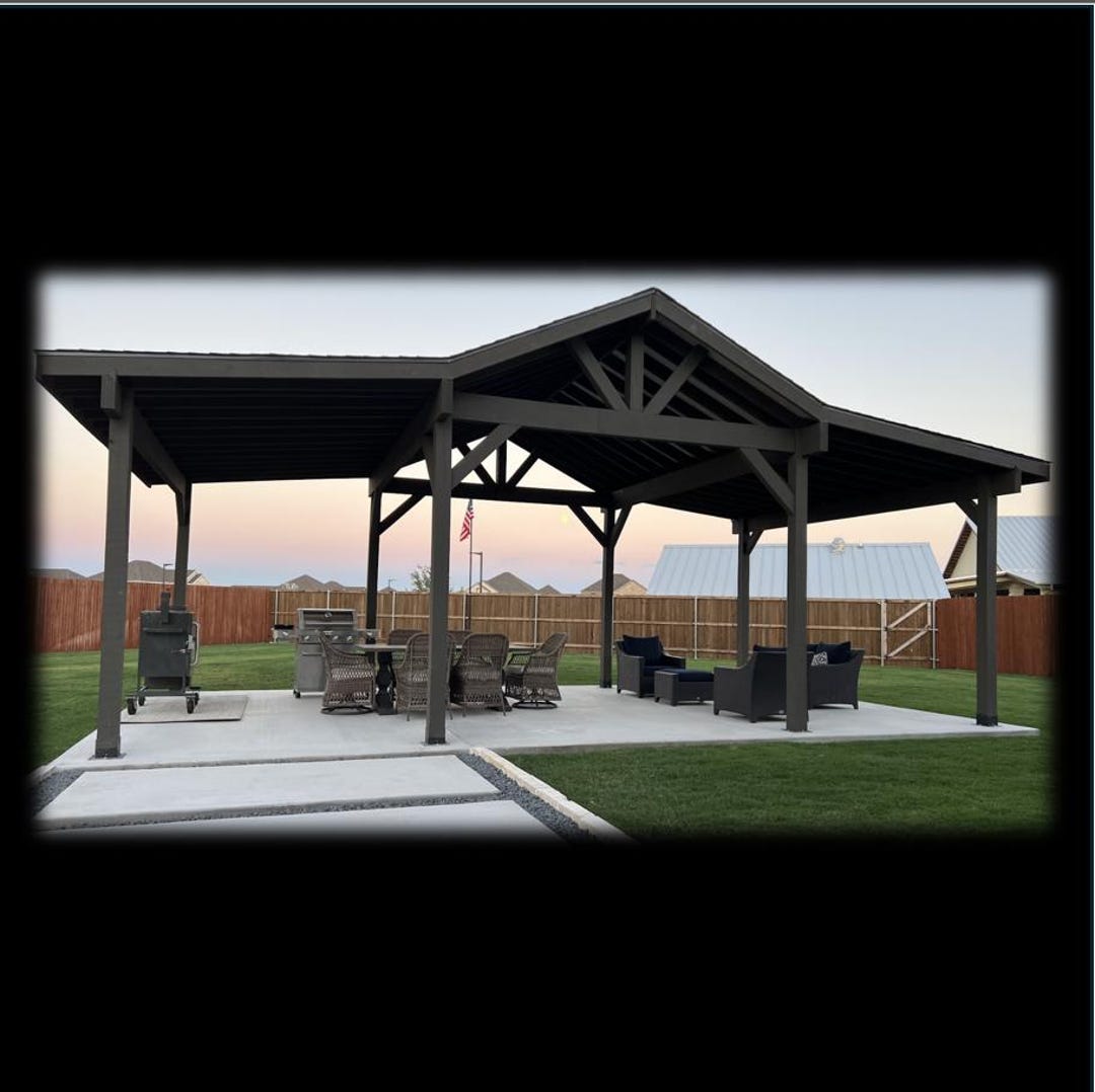 30x16 Pavilion Plans PDF + Shopping List for Outdoor Patio - Etsy