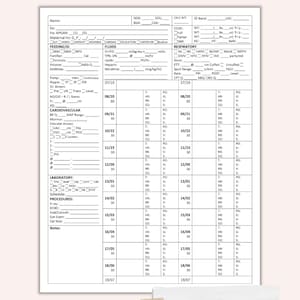 NICU Level 3 Report Sheet/ Hand off Sheet/ Brain - Etsy
