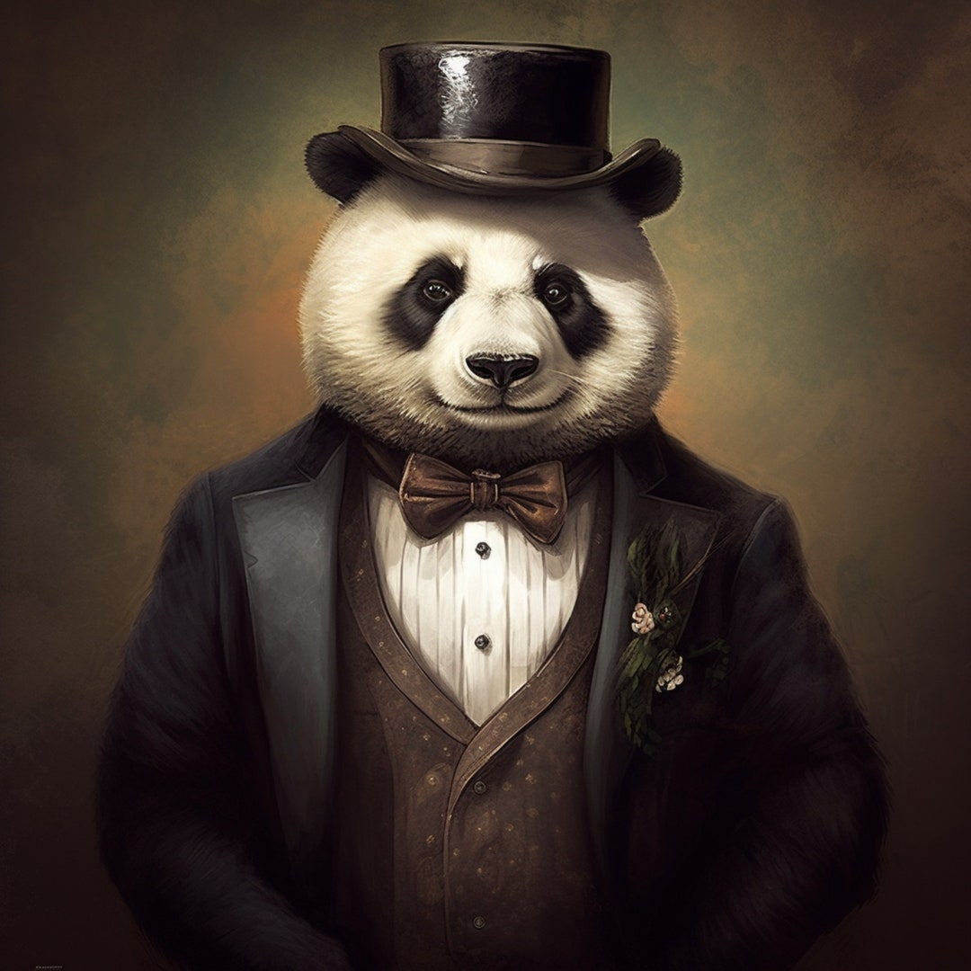 Panda-animal Art Digital Print | for Creation of Unique DIY Gifts | Use ...