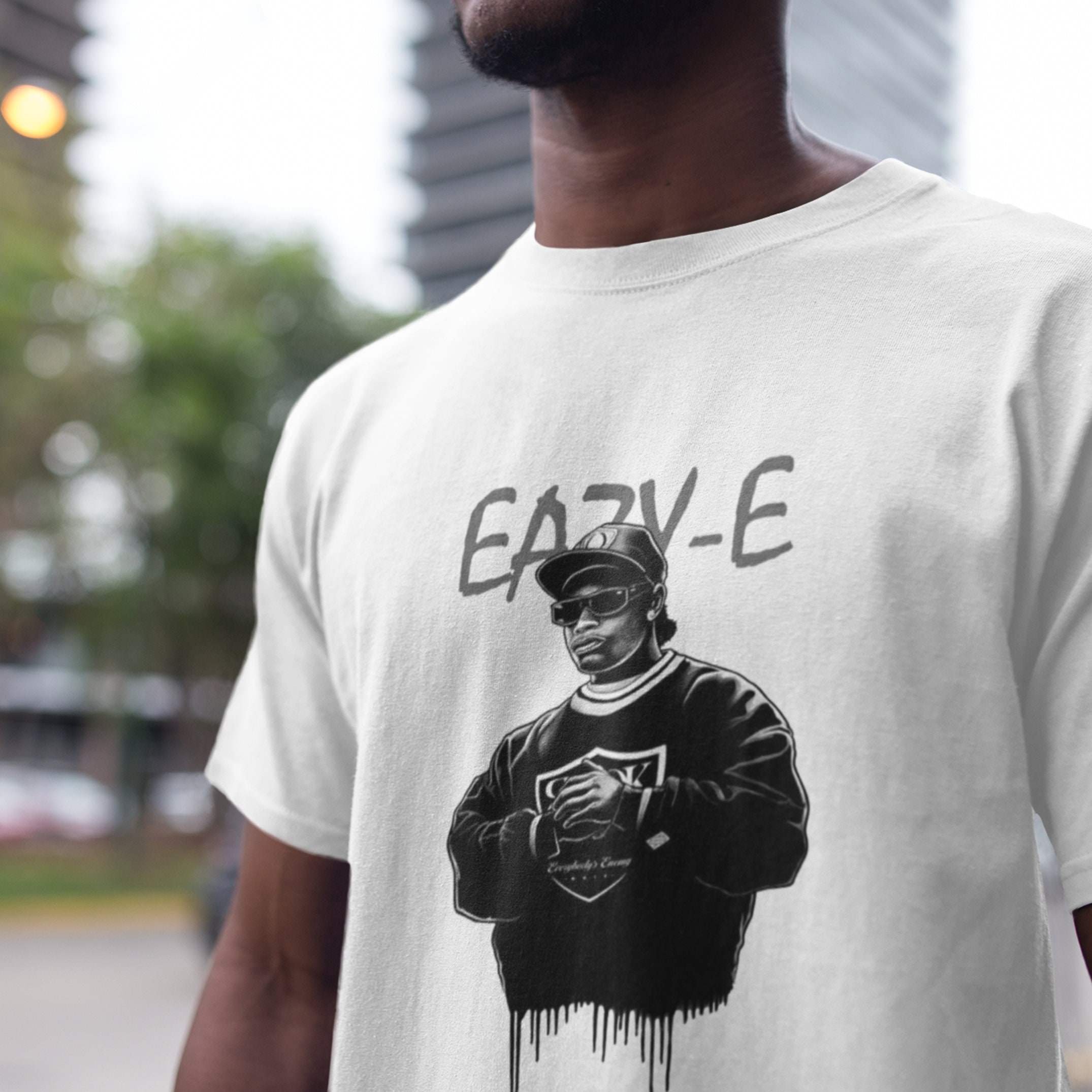 Custom Eazy E Graphic Tshirt Eazy E Shirt Eazy E Fan Art Etsy