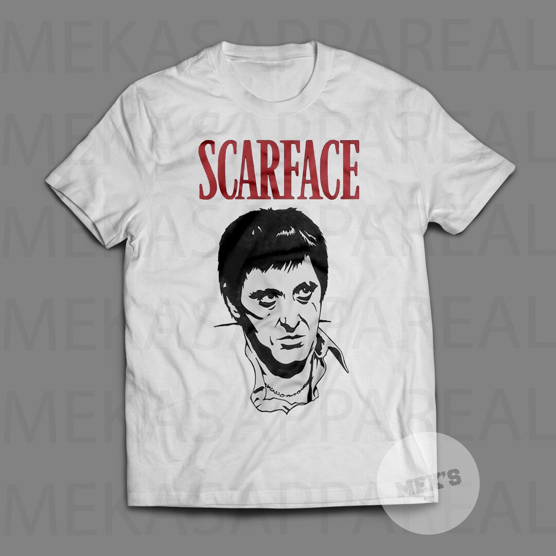 Custom Scarface Graphic Tshirt / Scarface Fan Art Film T Shirt / Al ...