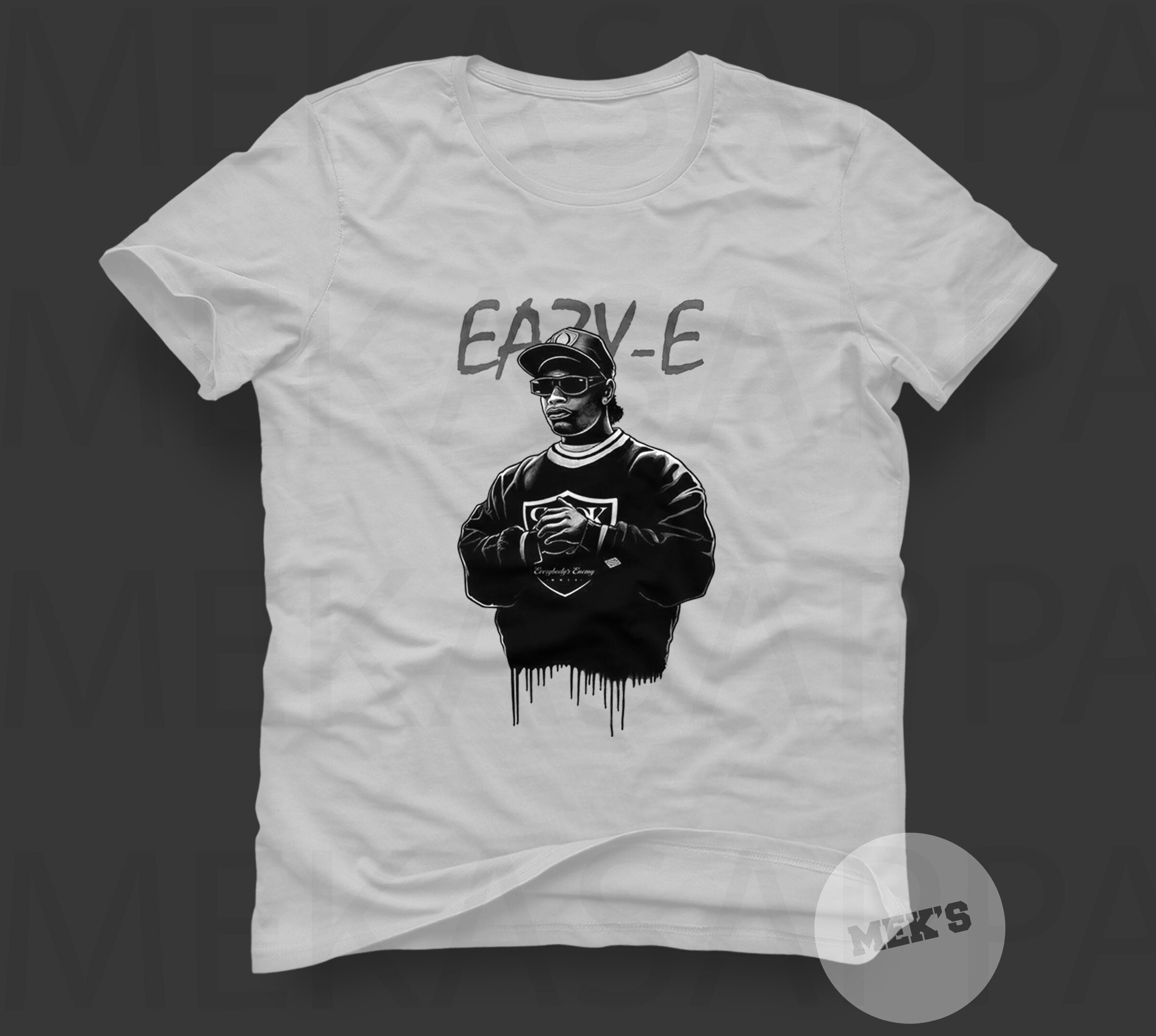 Custom Eazy E Graphic Tshirt Eazy E Shirt Eazy E Fan Art Etsy