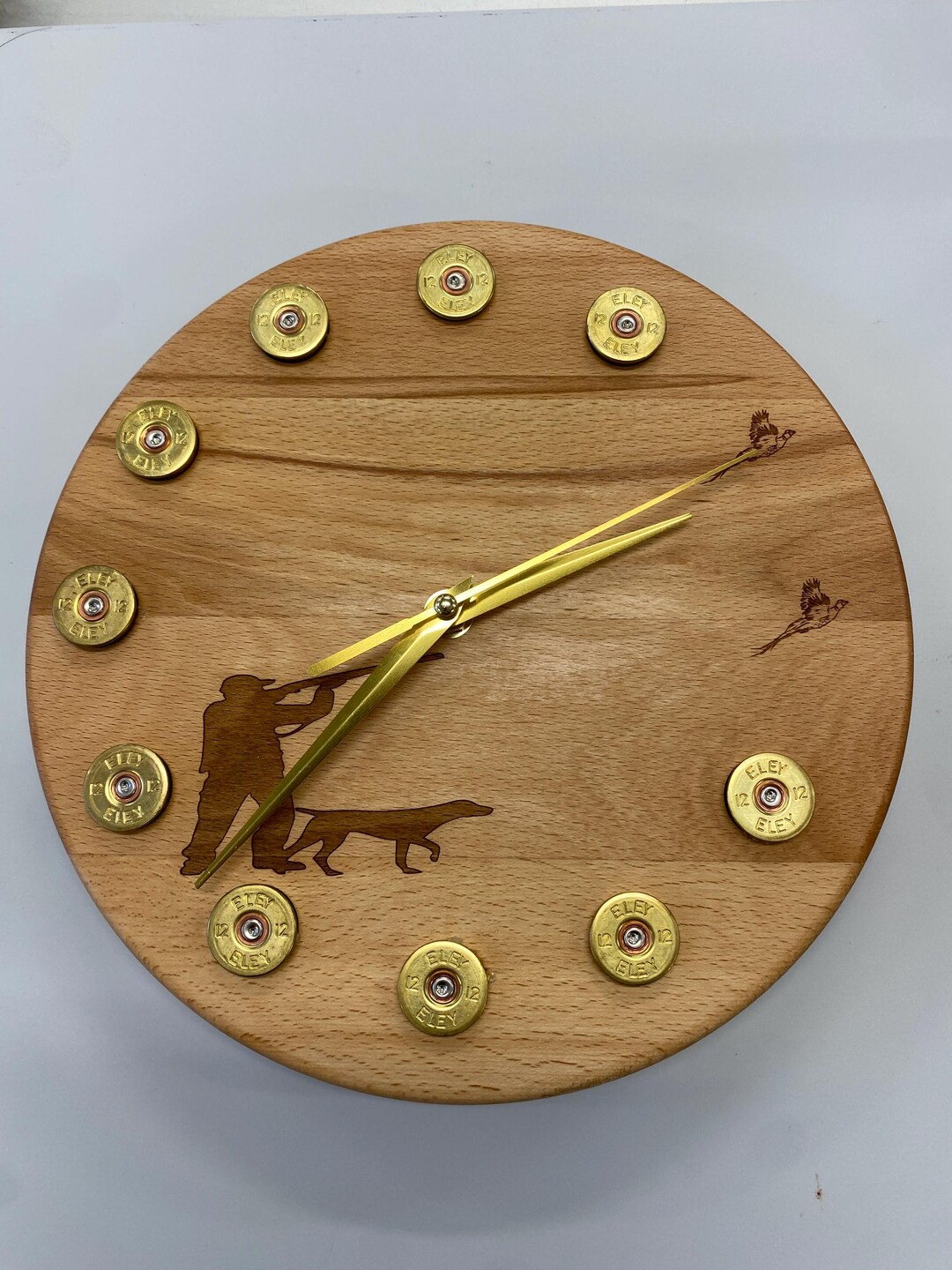 Hardwood Hunting and Shooting Clock - Etsy UK