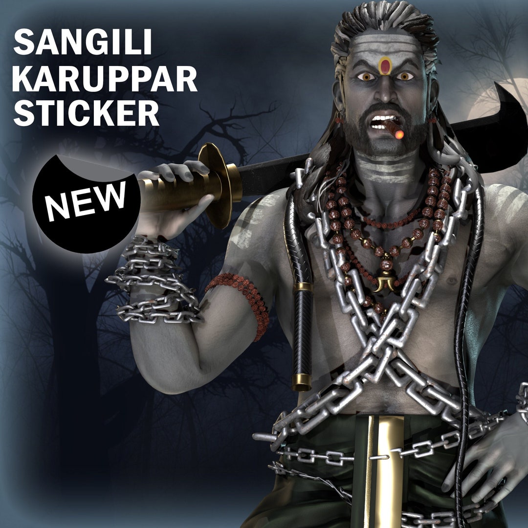 Sangili Karuppar Sticker - Etsy Singapore